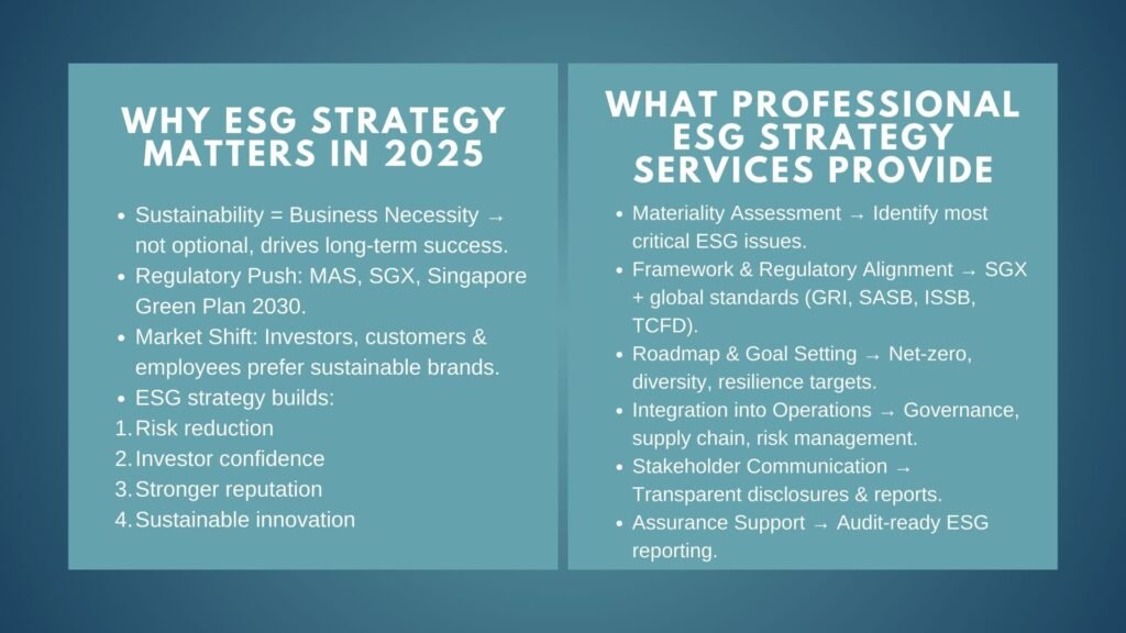 Best ESG Strategy Development Services in Singapore for 2025